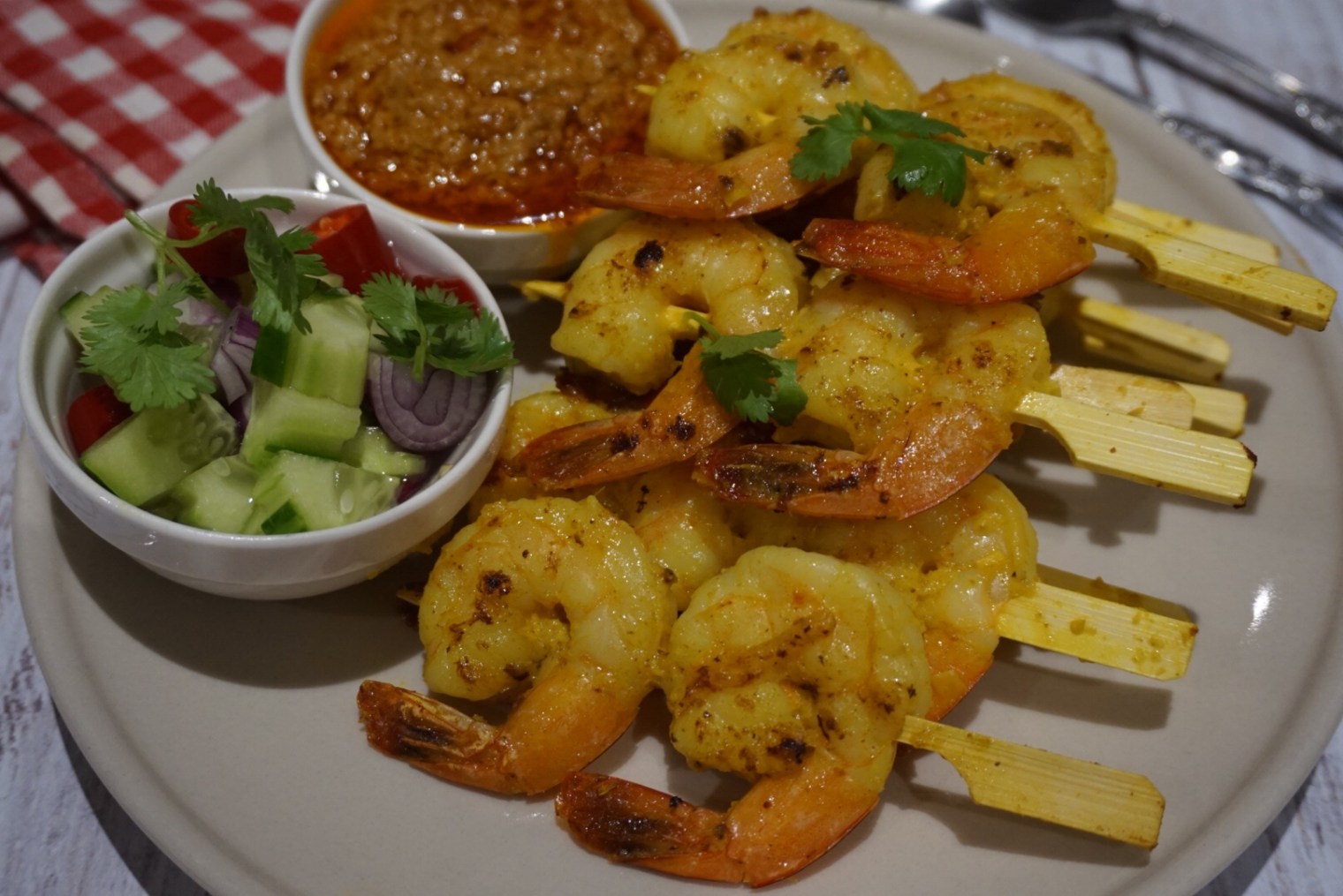 Homemade satay prawns – Charinya's Kitchen