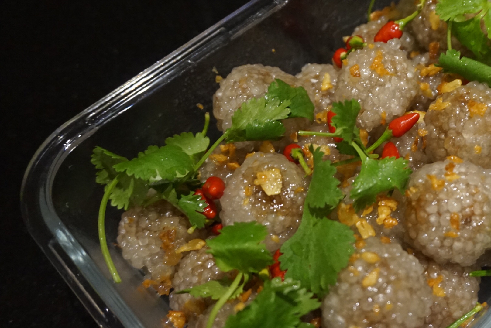 Tapioca Dumplings : Sakoo Sai Moo – Charinya's Kitchen