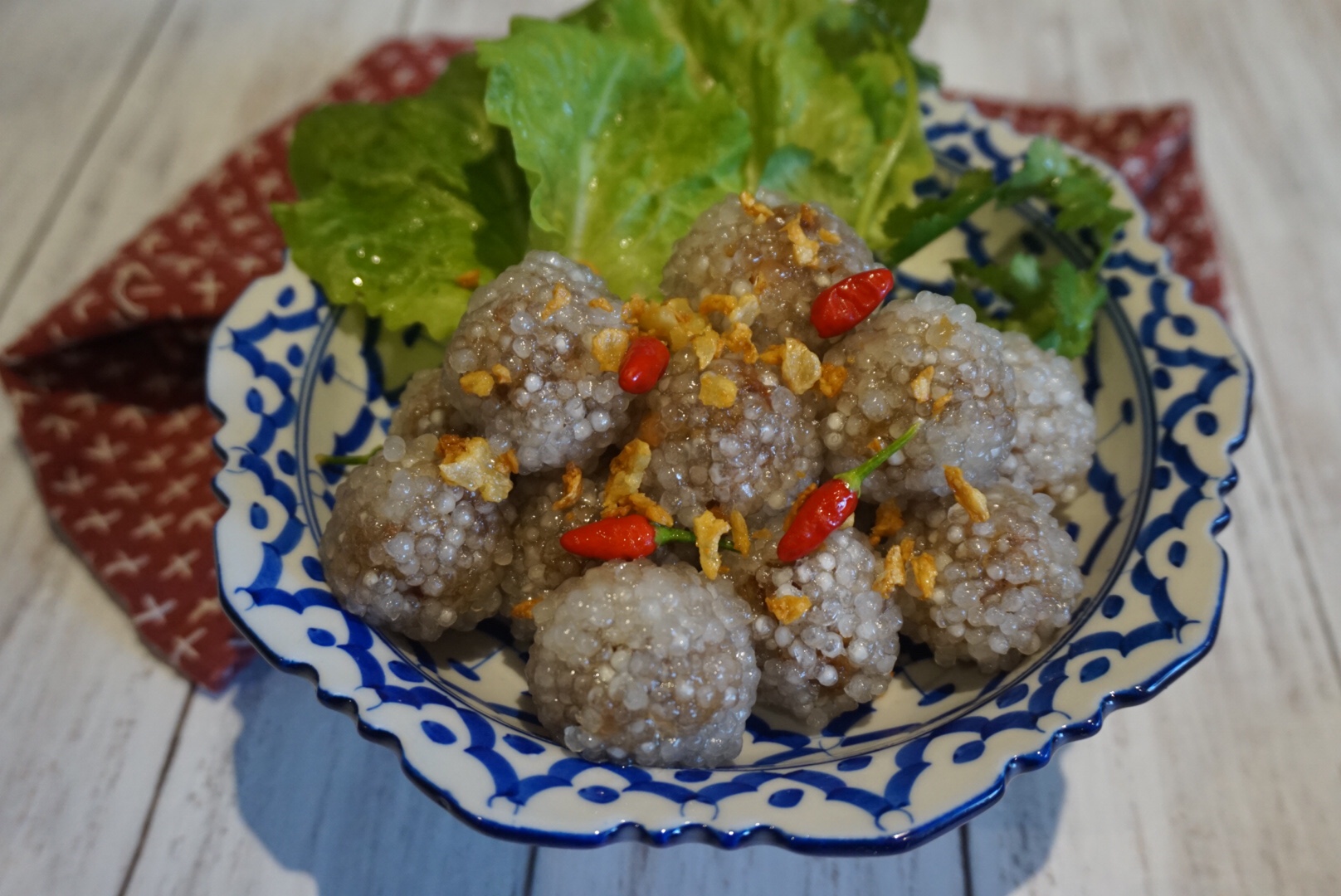 Tapioca Dumplings : Sakoo Sai Moo – Charinya's Kitchen